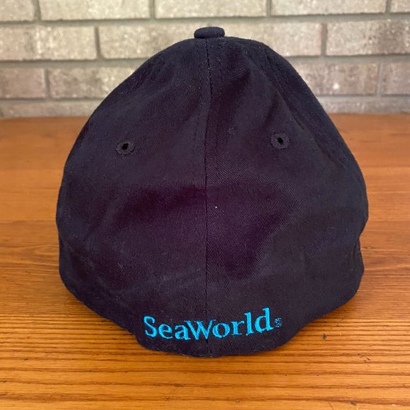 Seaworld | Accessories | Seaworld Parks Black Blue Wave Hat | Poshmark